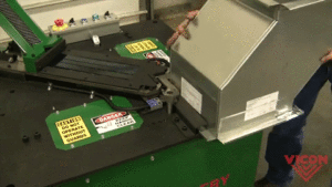 Vicon Corner Machine—Single Head – Conklin Metal Industries