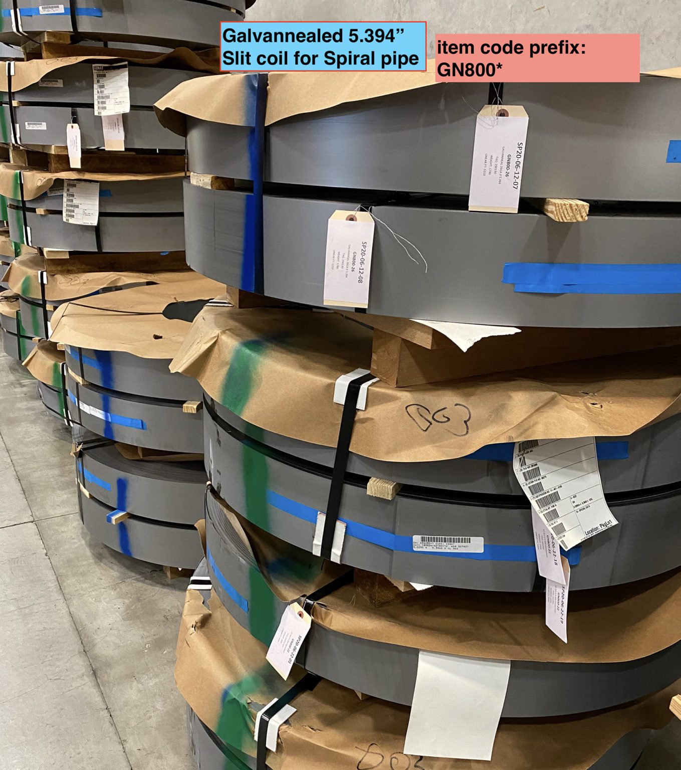 Spiral Coil—Galvanneal – Conklin Metal Industries
